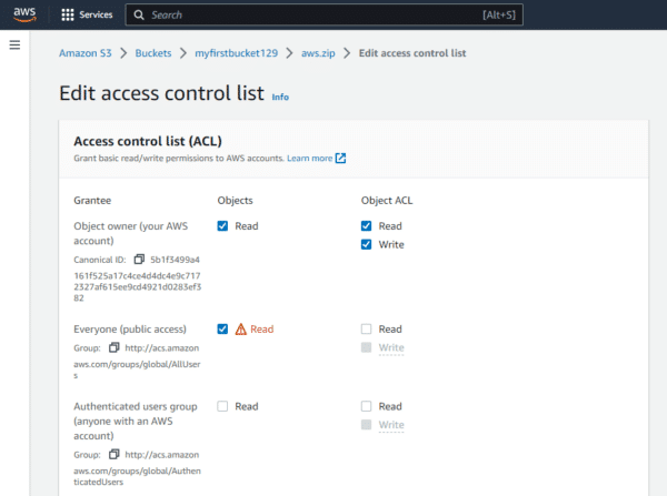 Configuring S3 permissions and access controls – ServerAcademy.com
